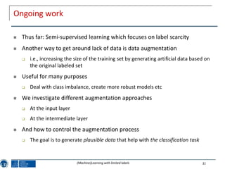 (Machine)Learning with limited labels(Machine)Learning with limited ...