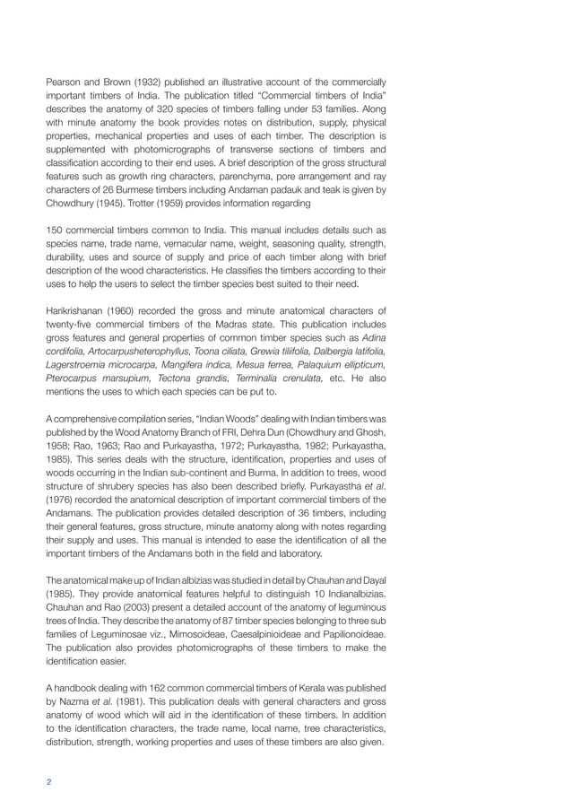 TIMBER IDENTIFICATION MANUAL | PDF