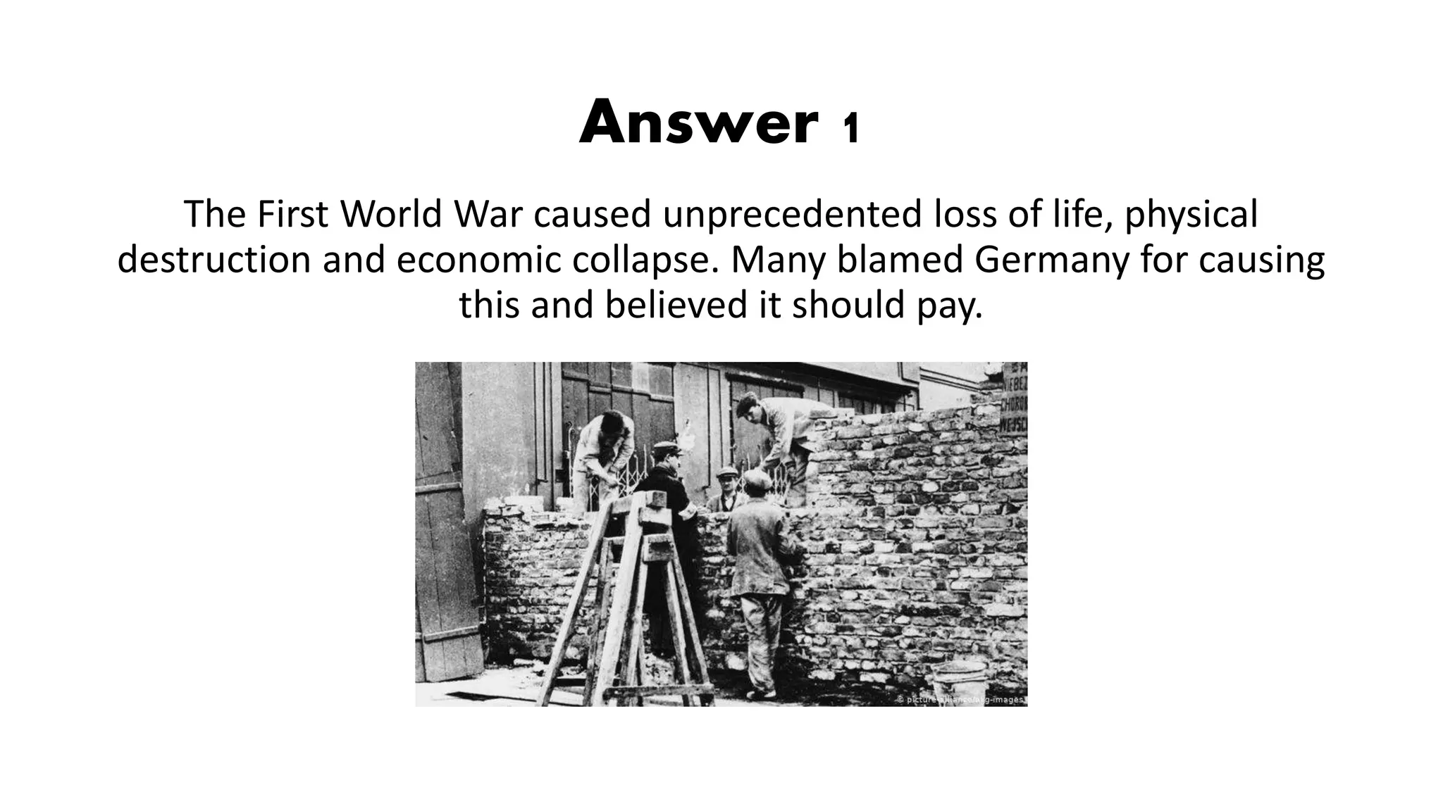 REVISION IGCSE CAMBRIDGE HISTORY: REPARATIONS | PPTX