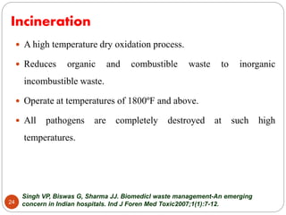 Biomedical waste management | PPT