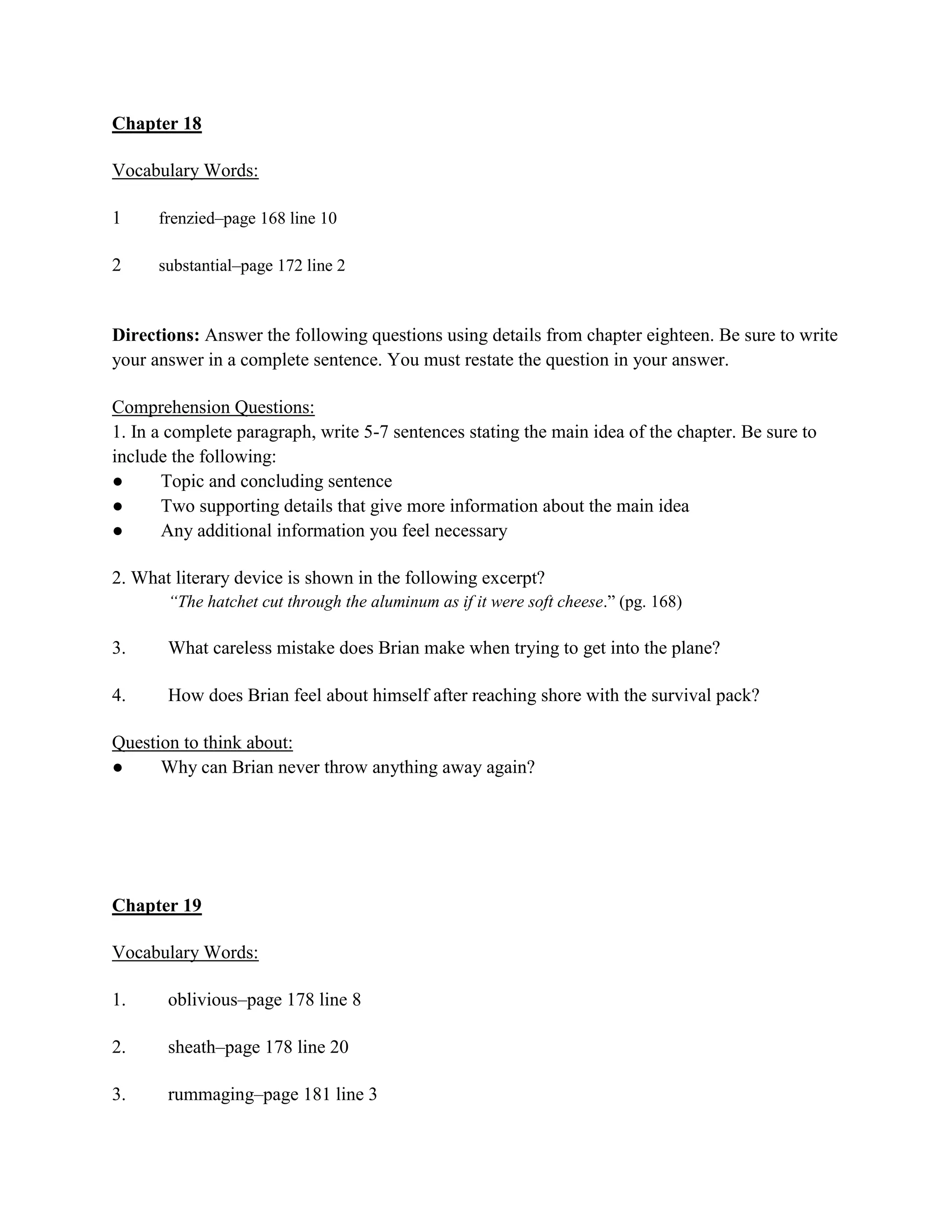 17 19 questions and vocab | DOCX