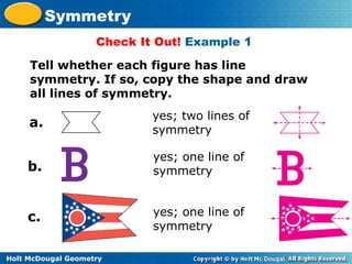 Symetry introduction Line and rotational symmetry | PPT