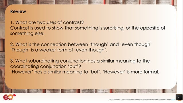subordinating conjunctions of contrast | PDF