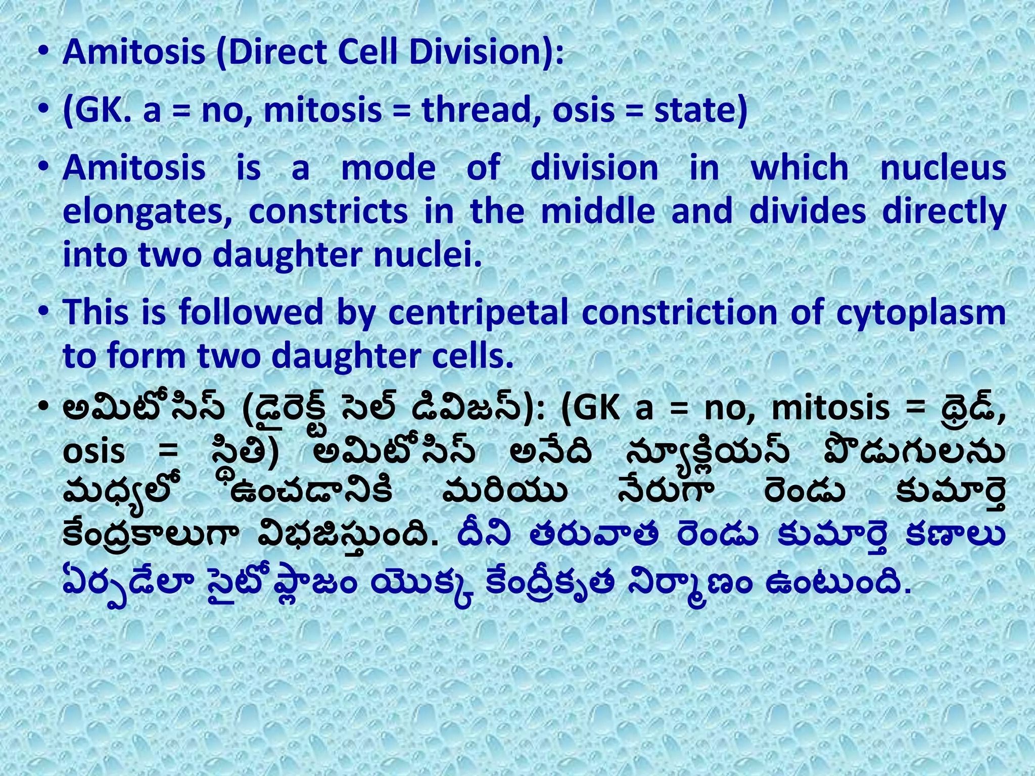 Types of cell divisions | PPTX