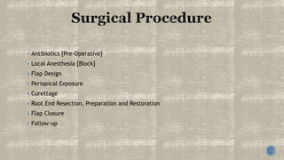 Endodontic Surgery - Apicectomy | PPTX