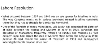 Pakistan Resolution | PPTX