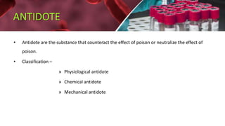 POISON & ANTIDOTE | PPTX