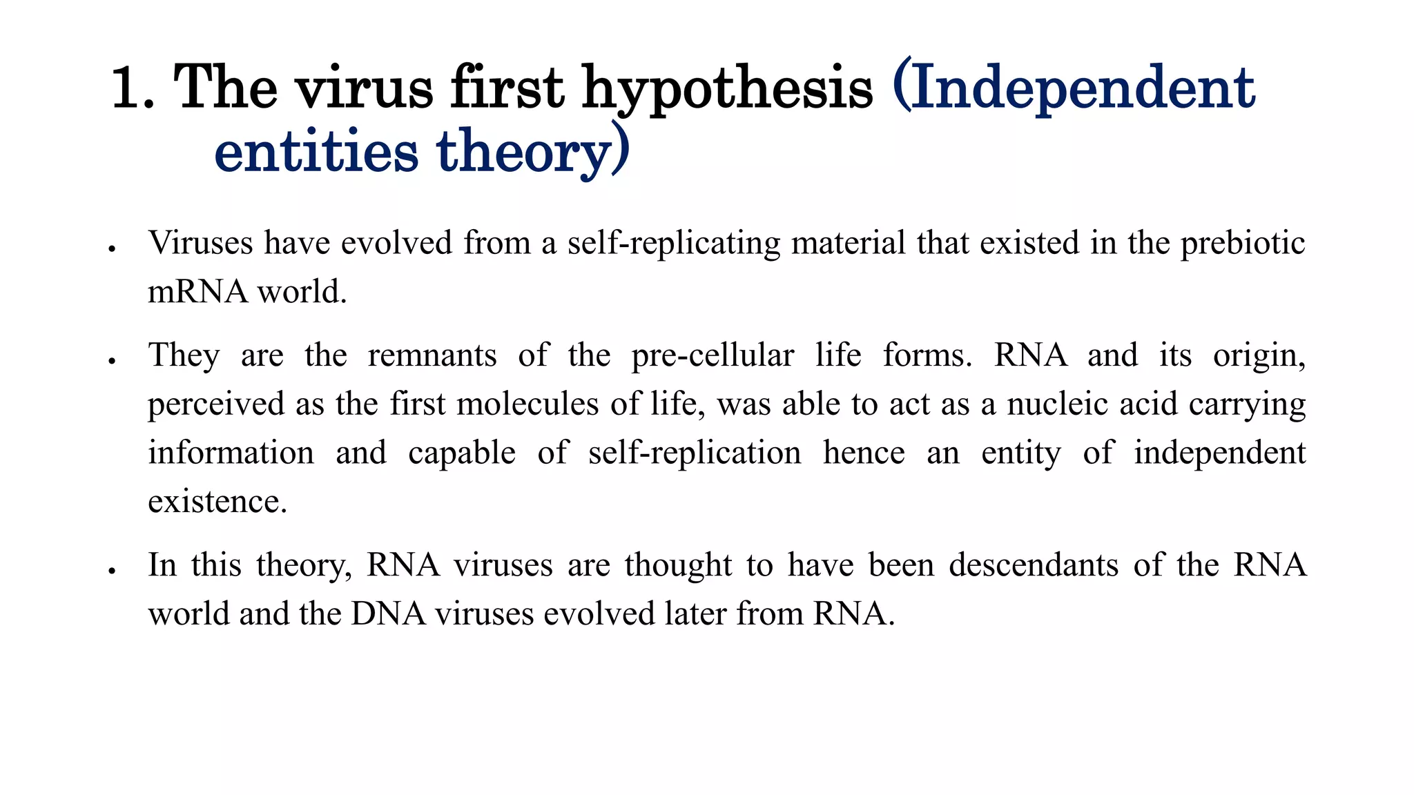 Origin of viruses and virus strains | PDF