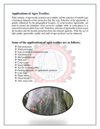 Agro textile | DOCX