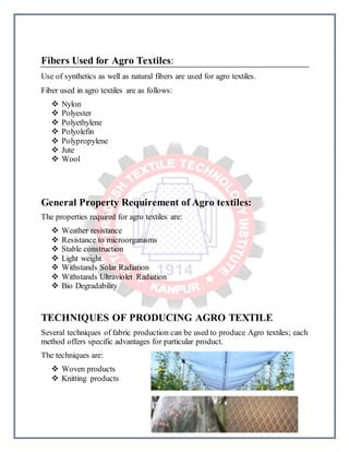 Agro textile | DOCX