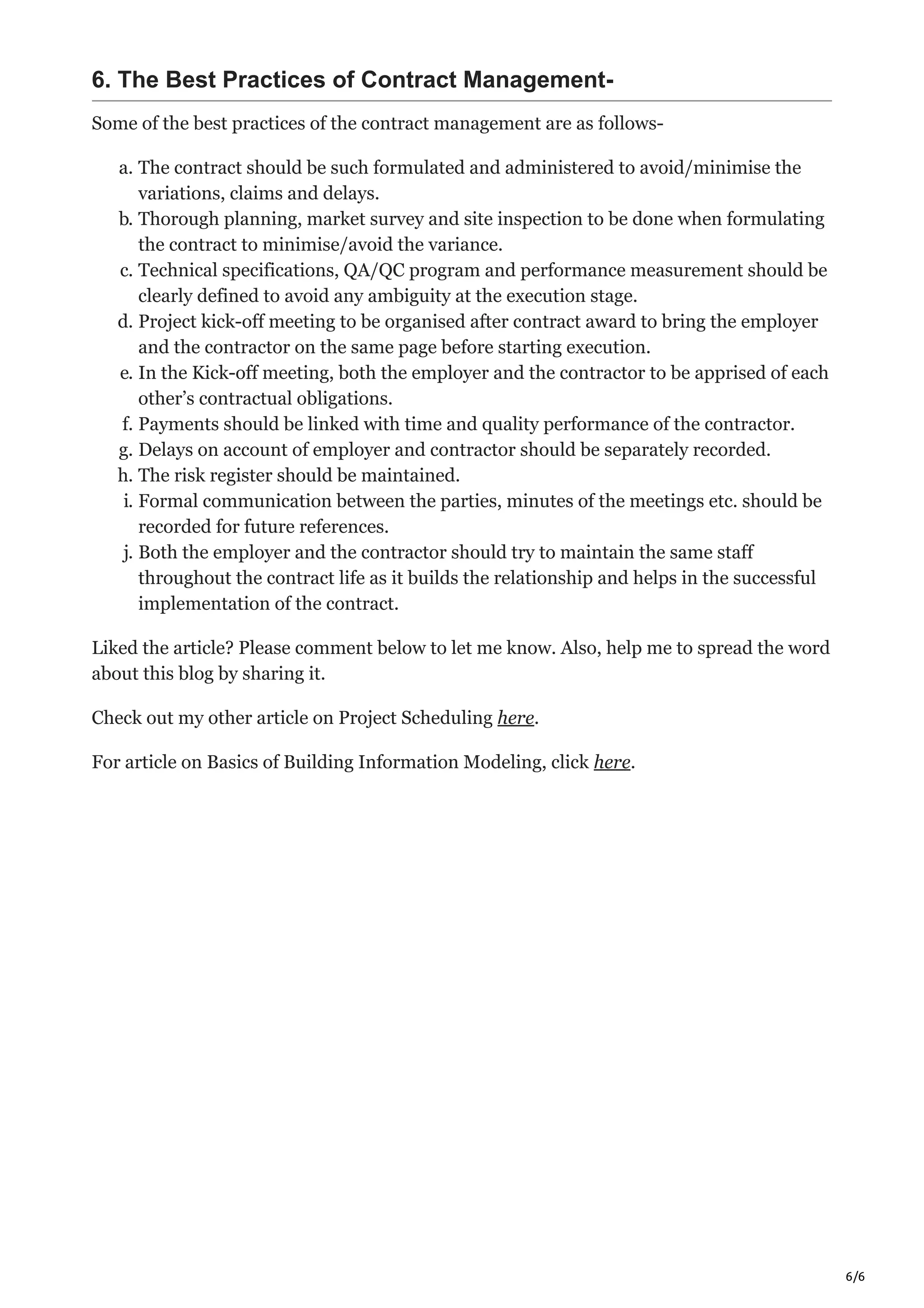 Basics of Contract Management | PDF