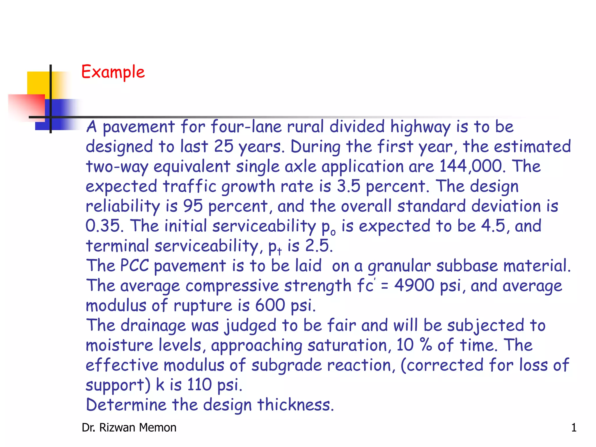 17. AASHTO Rigid Pavement Design (Example).pptx