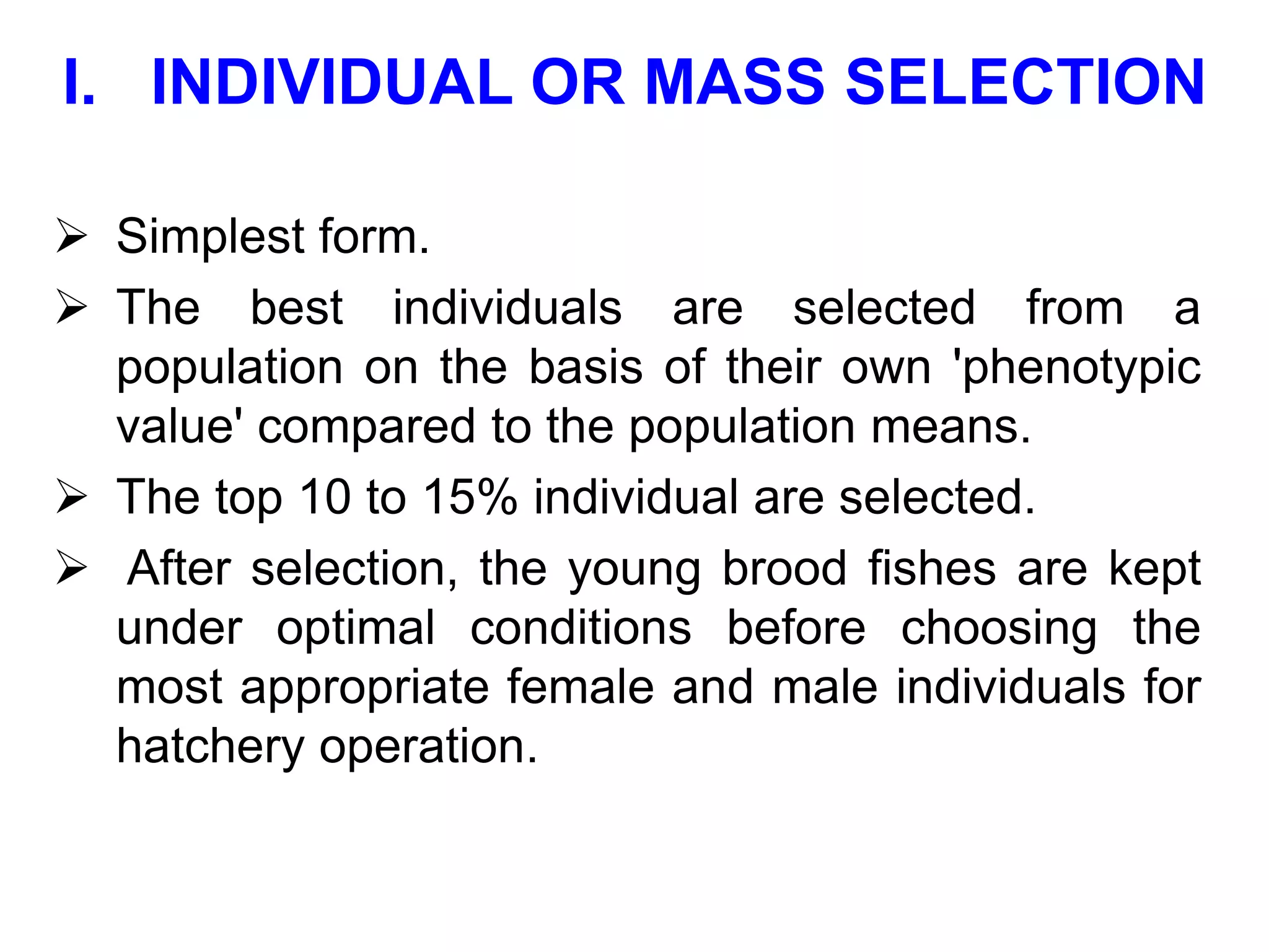 17.SELECTION METHODS AND BREEDING PLANS.ppt