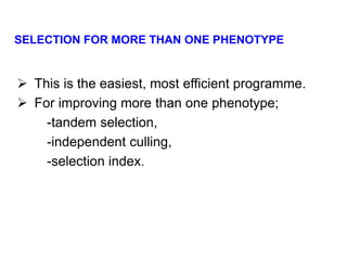 17.SELECTION METHODS AND BREEDING PLANS.ppt