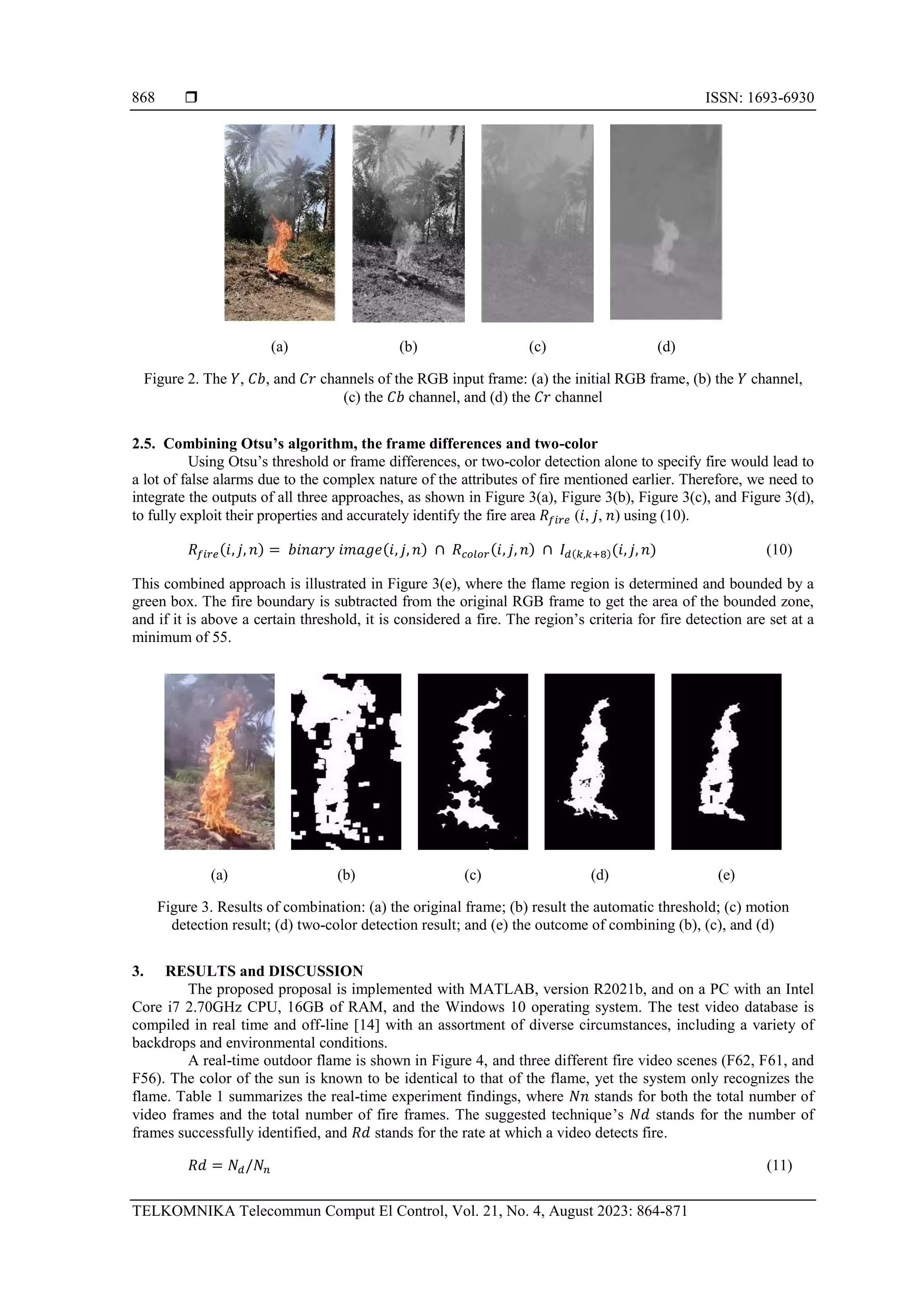 An automatic flame detection system for outdoor areas | PDF