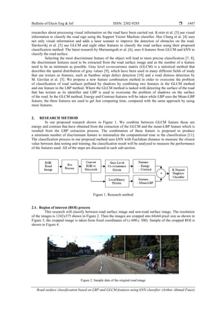 Road surface classification based on LBP and GLCM features using kNN classifier | PDF