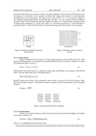 Road surface classification based on LBP and GLCM features using kNN classifier | PDF