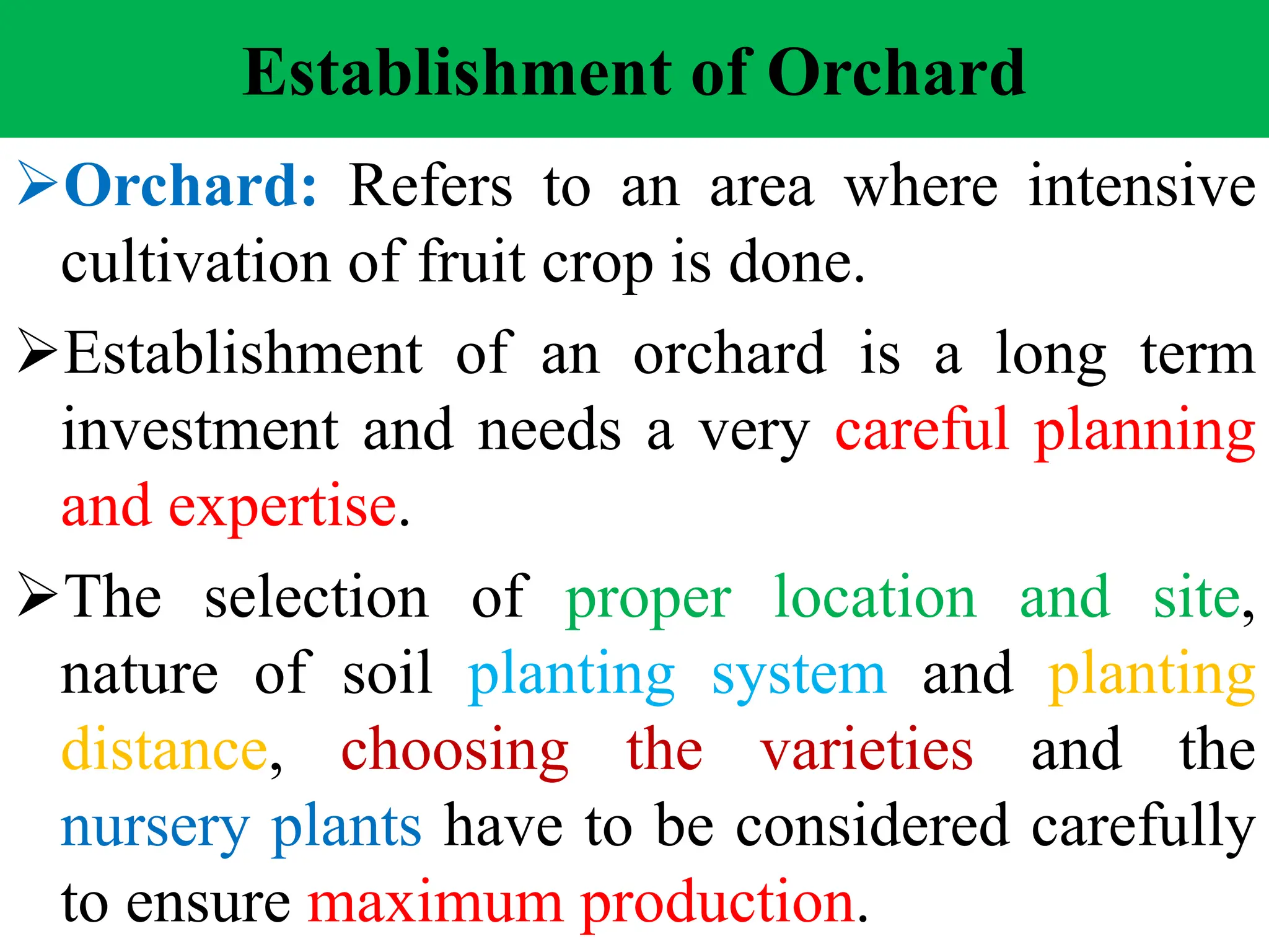 17.Site selection and lay out of orchard.pptx