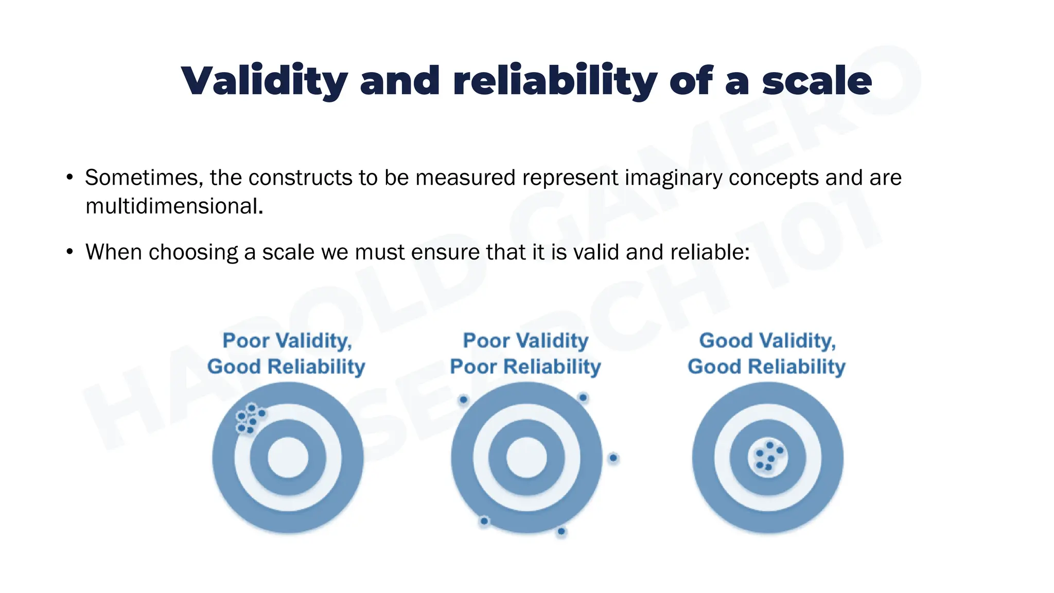 Research 101: Scale Validity & Reliability | PPT