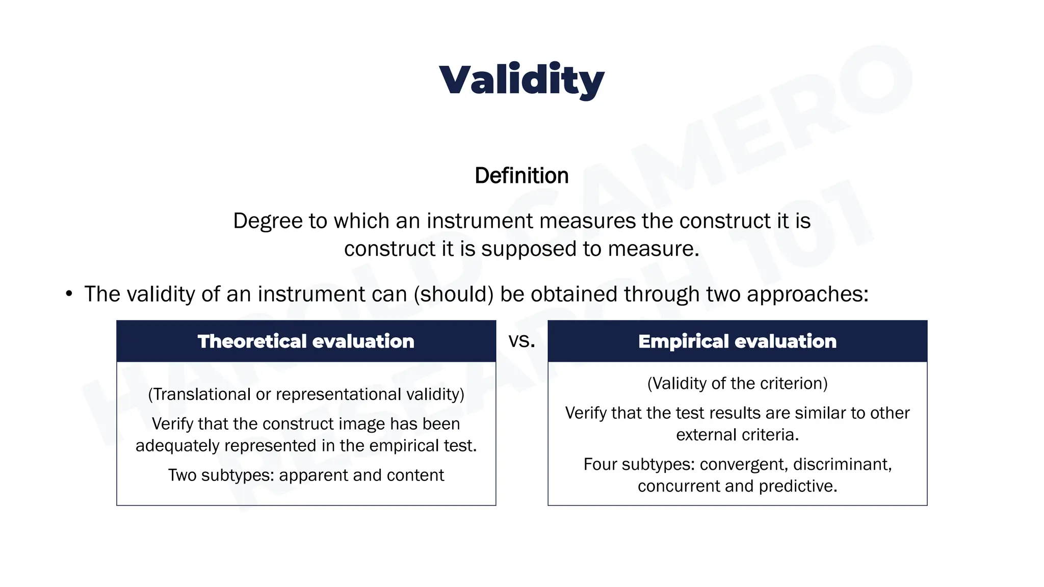 Research 101: Scale Validity & Reliability | PDF