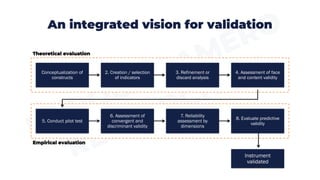 Research 101: Scale Validity & Reliability | PPT
