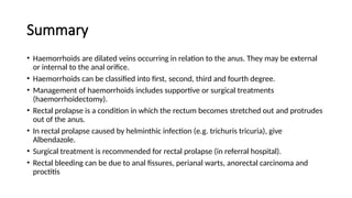 17. Haemorrhoids, Rectal Prolapse and Rectal Bleeding.pptx