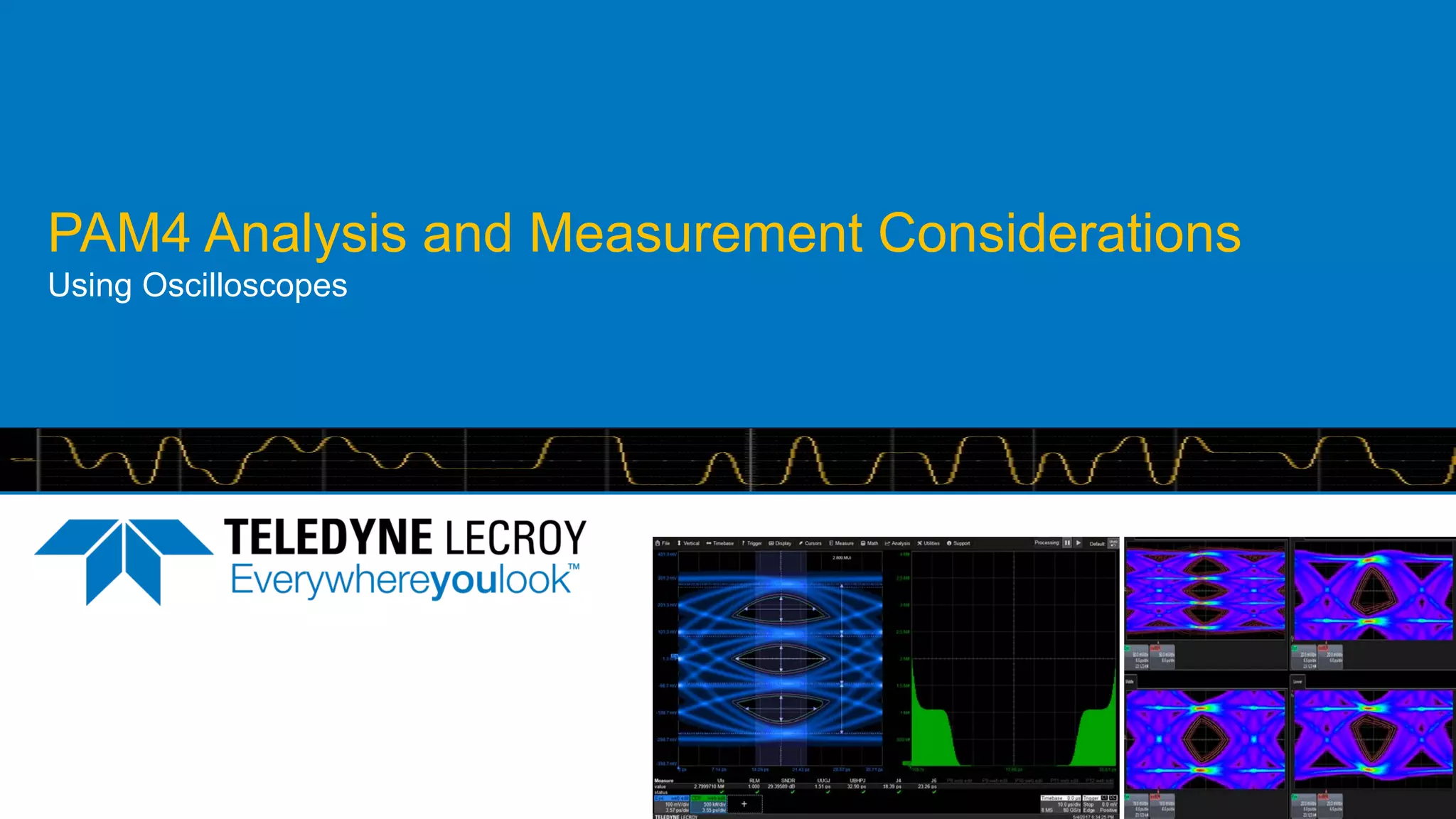 PAM4 Analysis and Measurement Considerations Webinar | PDF