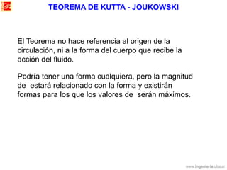 Teorema de Kutta Joukowski para perfiles alares | PPTX
