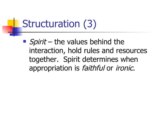 Adaptive Structuration Theory | PPT