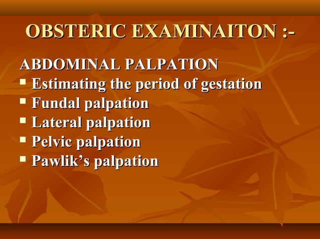 Basic Antenatal Care | PPT