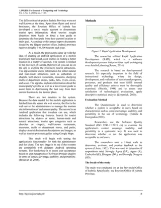 Isabela Travel App: An Android Based Tour Guide Application for the ...