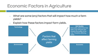 17 - Economic Factors that affect Agricultural Yields LIPA | PPTX