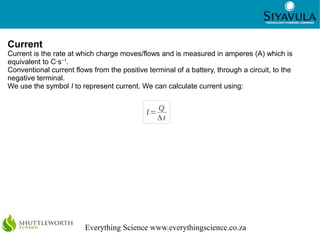 Electric circuits grade 10 | ODP