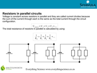 Electric circuits grade 10 | ODP