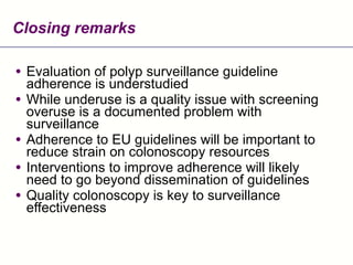 Endoscopy in Gastrointestinal Oncology - Slide 17 - D. Fisher - Post ...