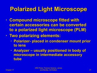 17 Forensic Science Powerpoint Chapter 17 Microanalysis Of Exam | PPT