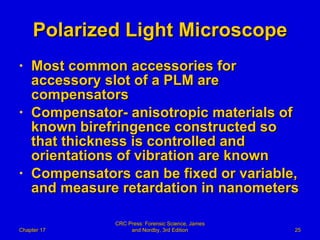 17 Forensic Science Powerpoint Chapter 17 Microanalysis Of Exam | PPT