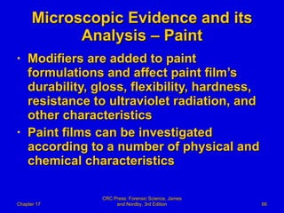 17 Forensic Science Powerpoint Chapter 17 Microanalysis Of Exam | PPT
