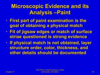 17 Forensic Science Powerpoint Chapter 17 Microanalysis Of Exam | PPT