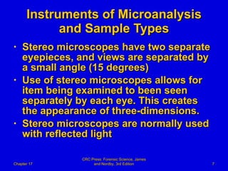 17 Forensic Science Powerpoint Chapter 17 Microanalysis Of Exam | PPT