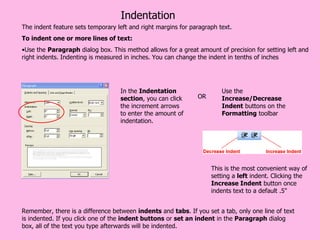 Formatting Paragraphs | PPT | Desktop Publishing | Computer Software ...
