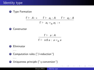 17 - Scala. Identity type. Curry–Howard correspondence | PPT