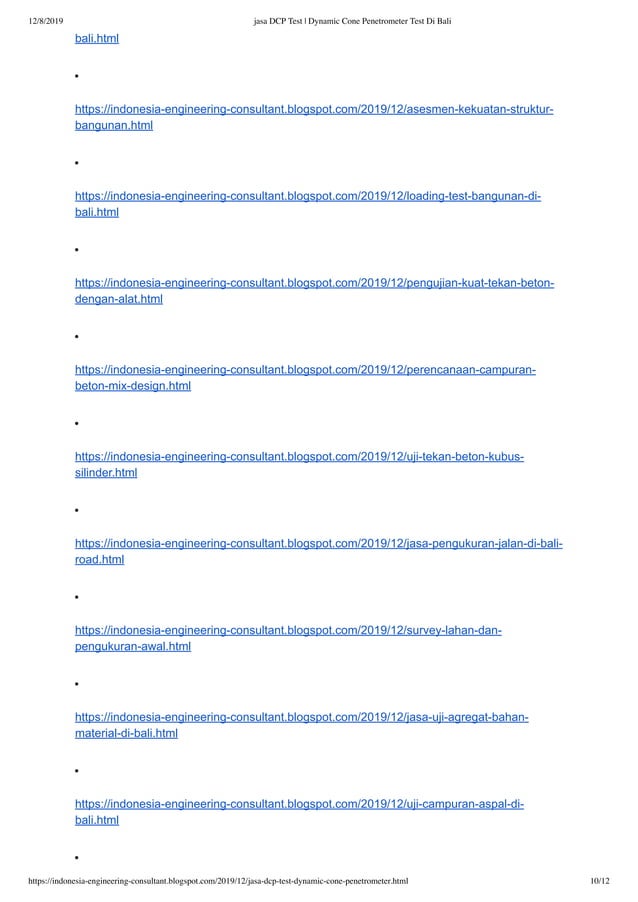 17 jasa dcp test dynamic cone penetrometer test di bali | PDF
