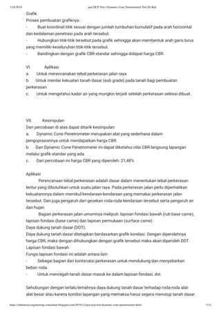 17 jasa dcp test dynamic cone penetrometer test di bali | PDF