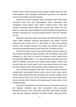 17. kerukunan antarumat beragama masyarakat madani | PDF