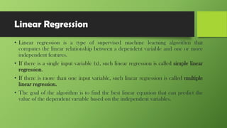The normal presentation about linear regression in machine learning | PDF