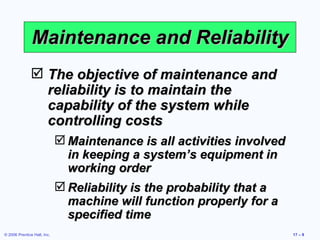 17.maintenance and reliability | PPT