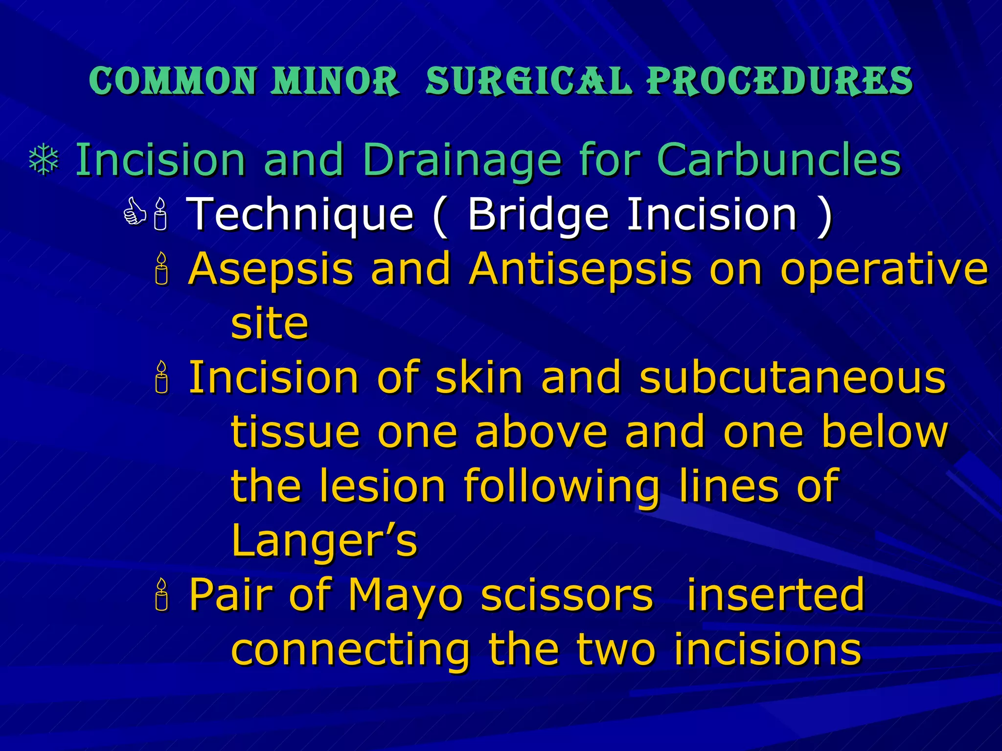 17 Minor Surgical Procedures | PPT