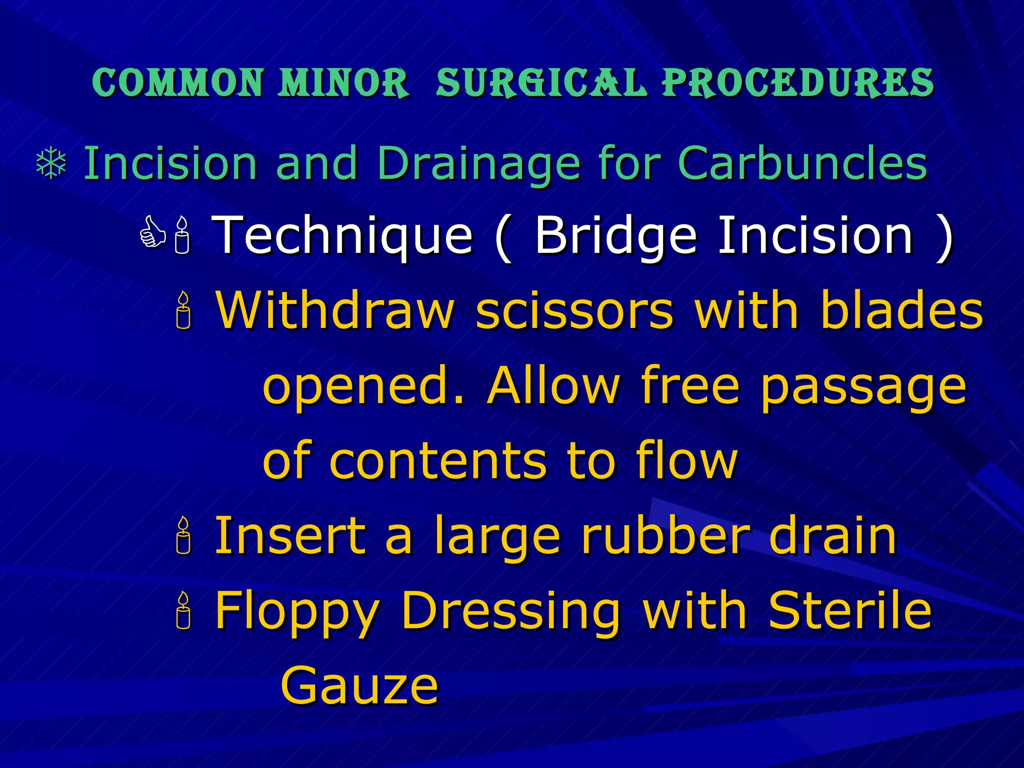17 Minor Surgical Procedures | PPT