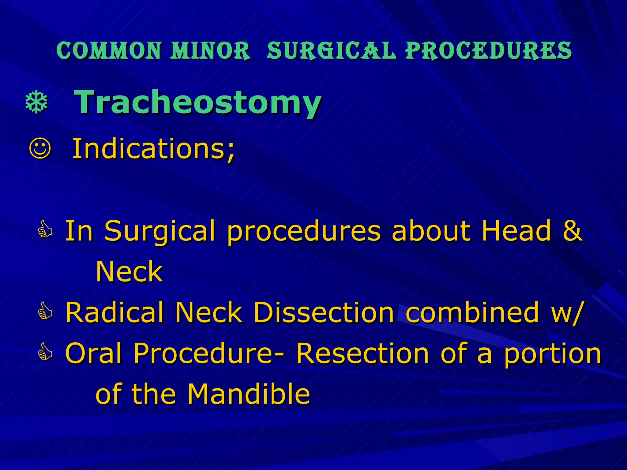 17 Minor Surgical Procedures | PPT